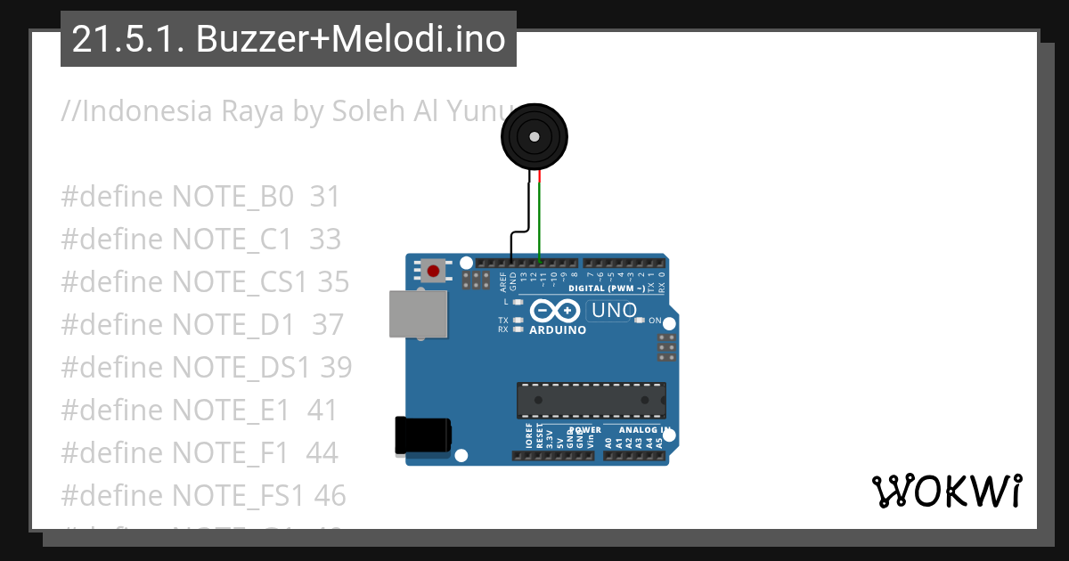 21.5.1. Buzzer+Melodi.ino - Wokwi ESP32, STM32, Arduino Simulator