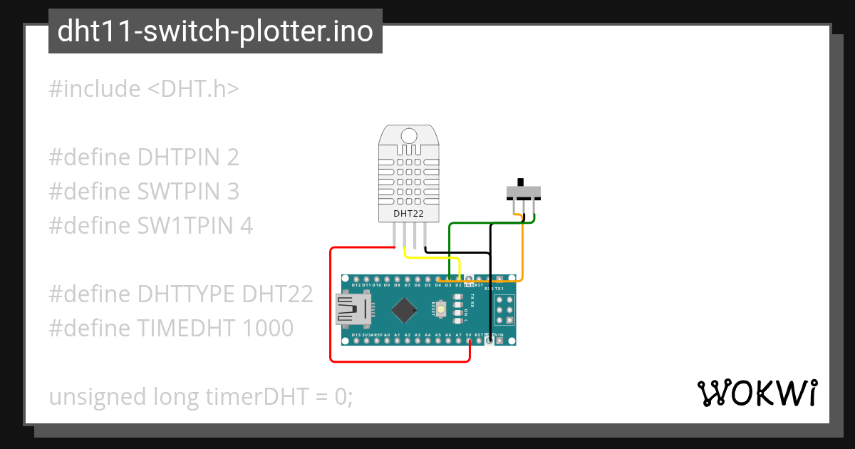 Perc 3 - Mengukur Suhu dan Kelembapan Ruangan Menggunakan ESP32 dengan Sensor DHT22 - Wokwi ...