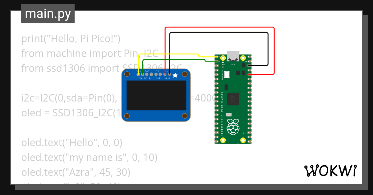 pi pico bsp oled - Wokwi ESP32, STM32, Arduino Simulator