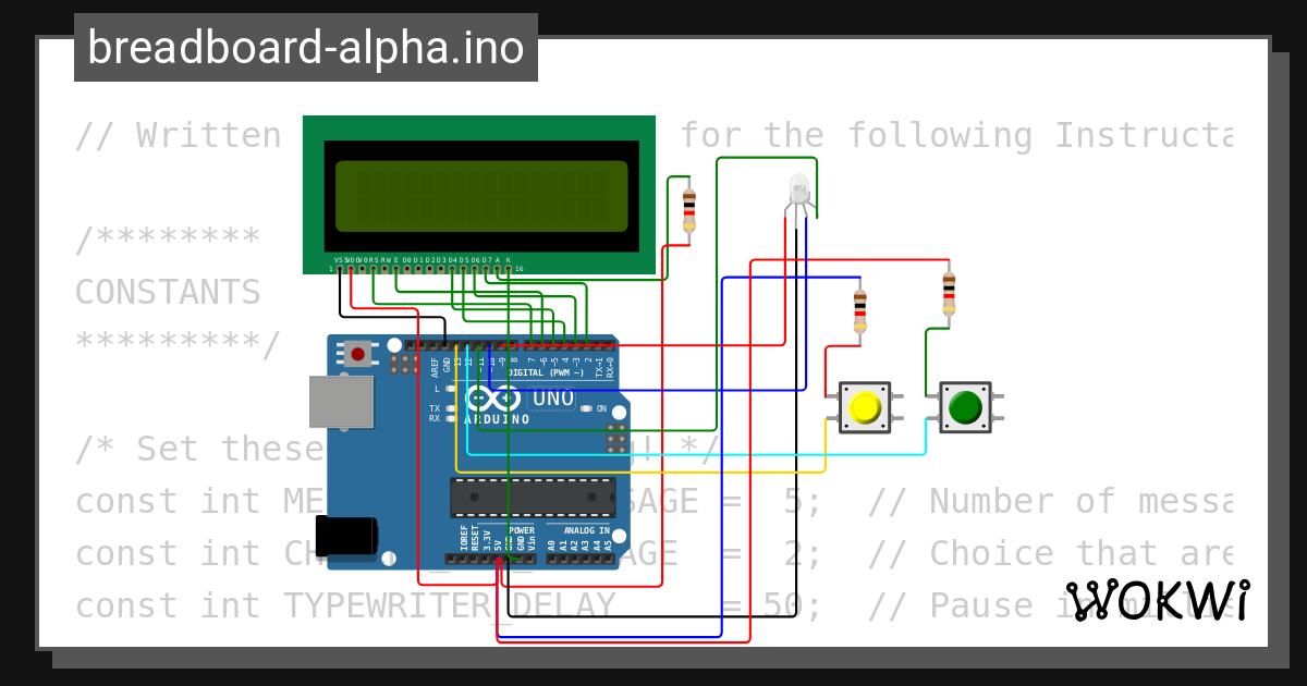 Breadboard O Wokwi Arduino And Esp32 Simulator