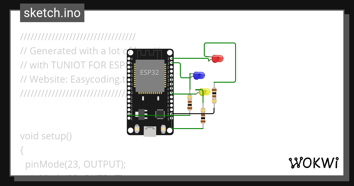 Wokwi - Online ESP32, STM32, Arduino Simulator