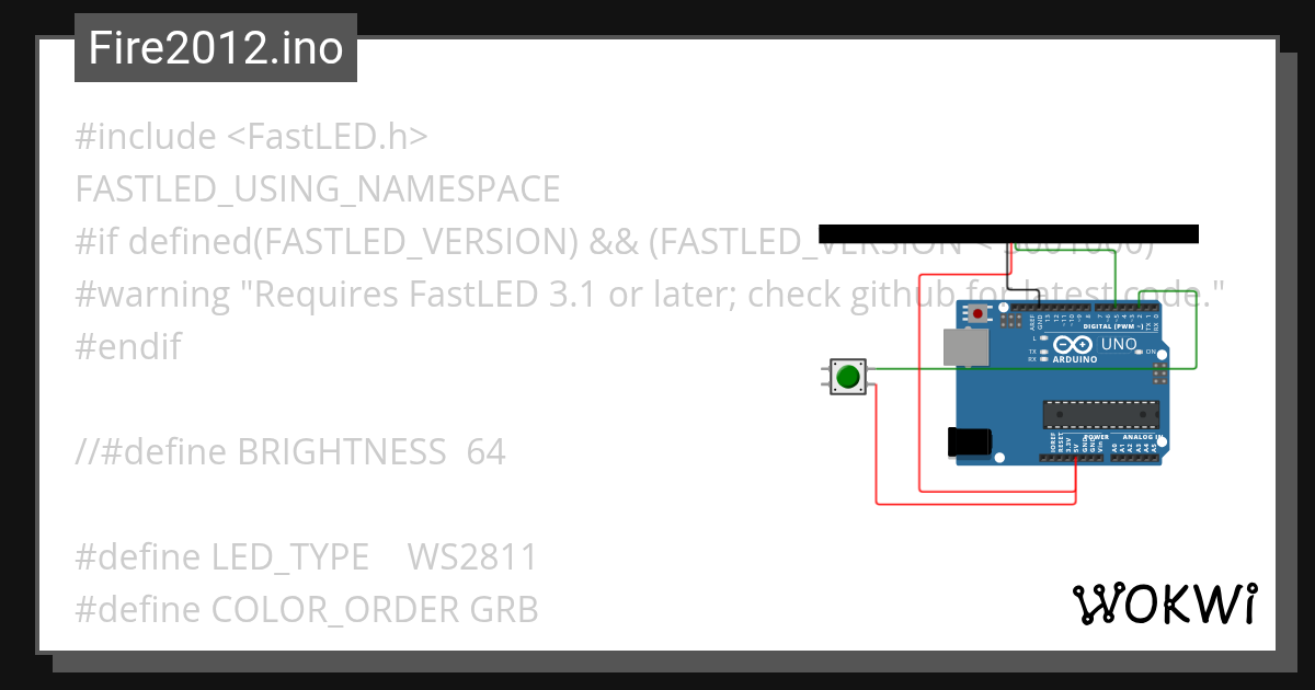Fire2012.ino - Wokwi ESP32, STM32, Arduino Simulator
