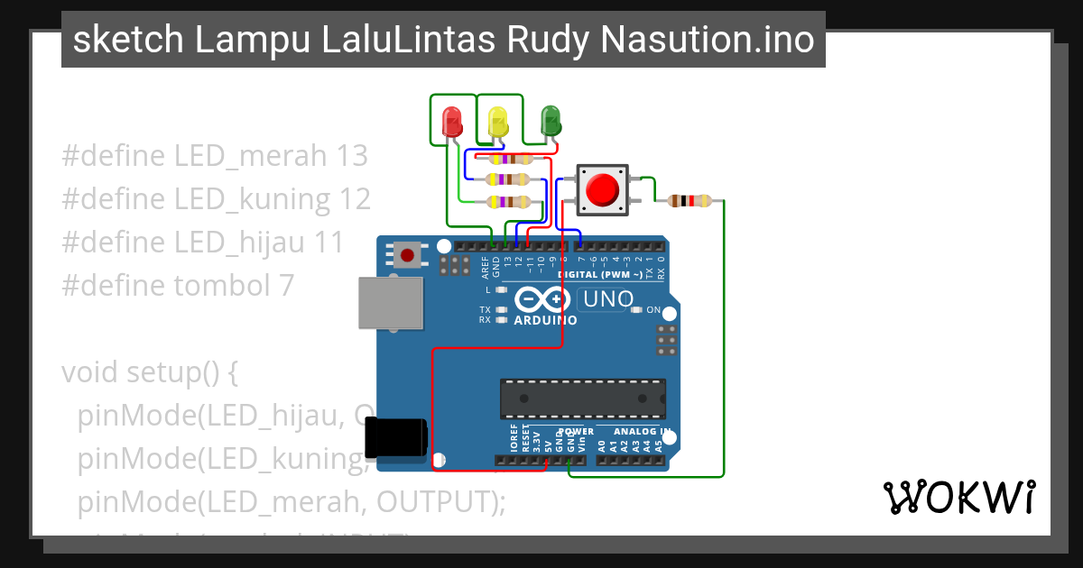 sketch Lampu LaluLintas Rudy Nasution.ino - Wokwi ESP32, STM32, Arduino Simulator