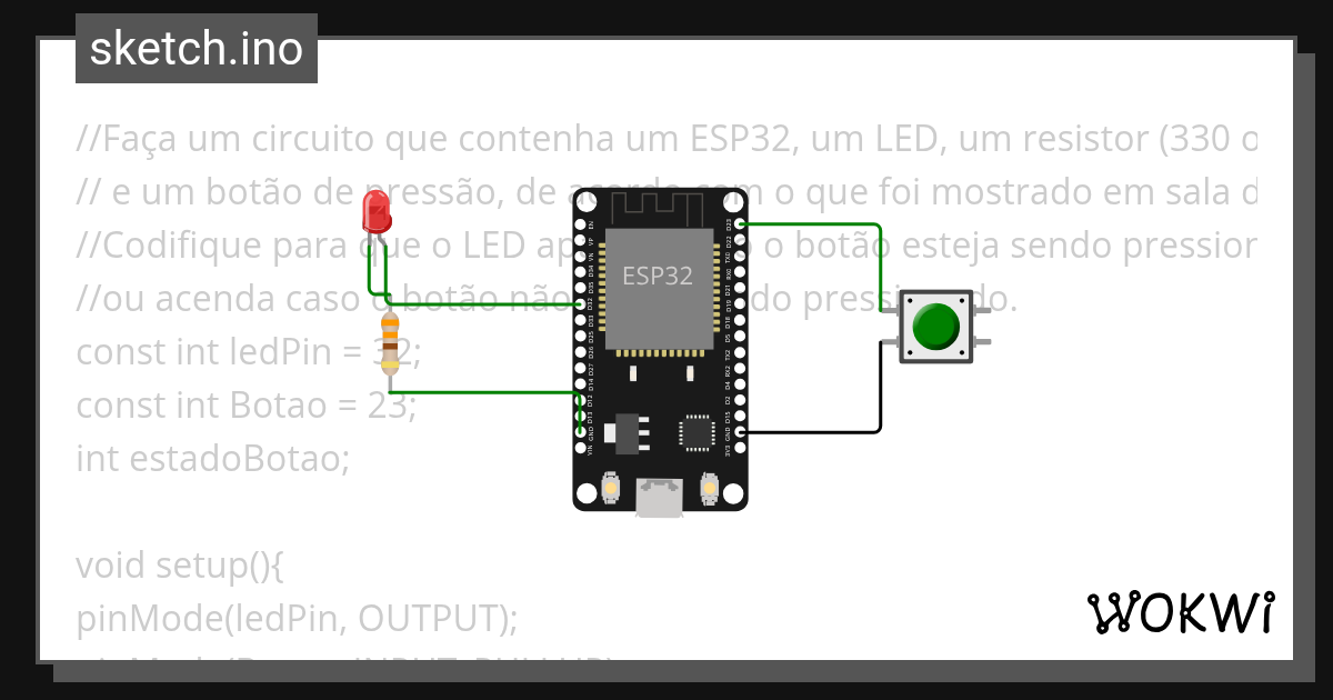 Laboratorio 01 - Parte 3 - Wokwi ESP32, STM32, Arduino Simulator