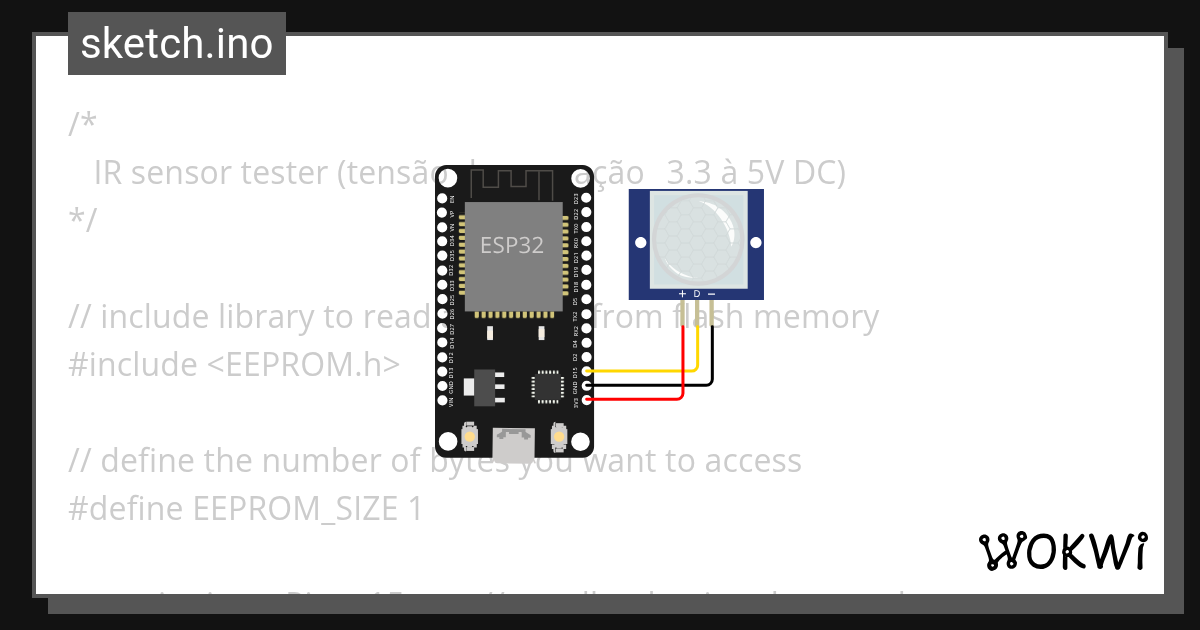 Interface_IR_sensor_memoria_flash.ino - Wokwi ESP32, STM32, Arduino Simulator