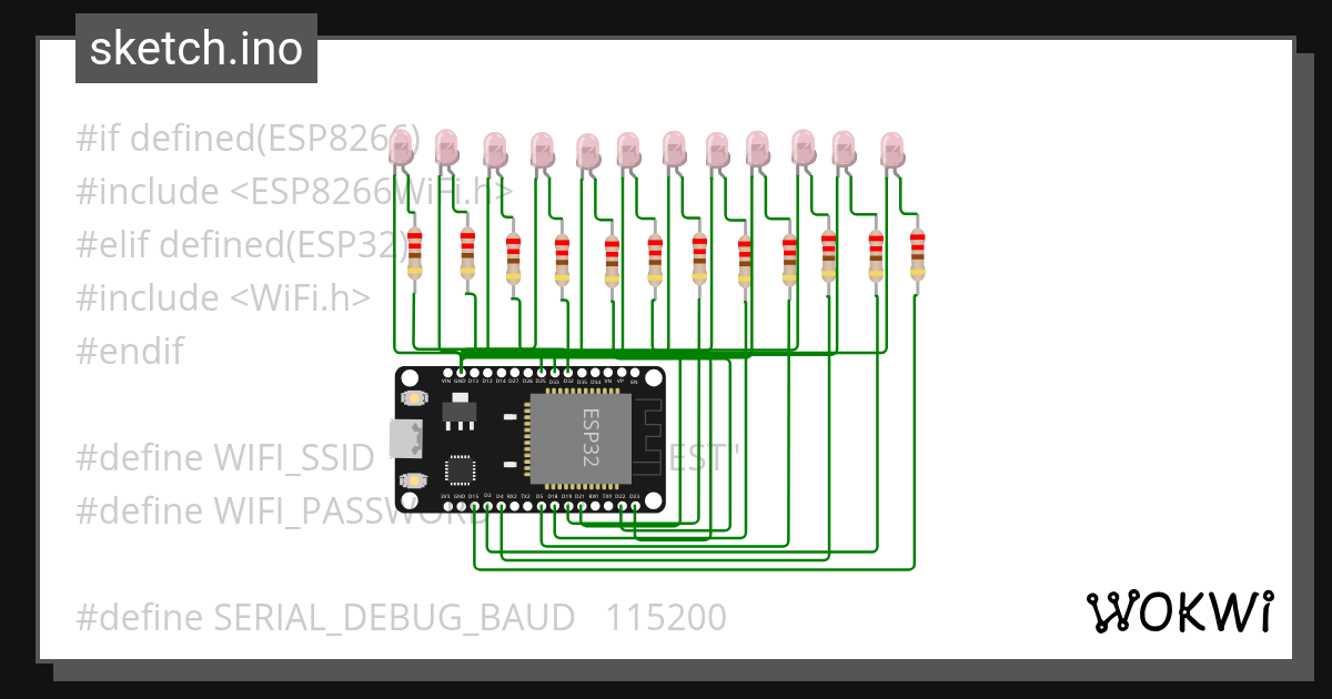 Challange ESP32 - 1 - Wokwi ESP32, STM32, Arduino Simulator