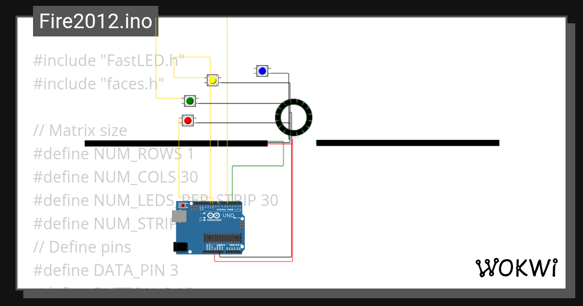 Fire2012.ino - Wokwi ESP32, STM32, Arduino Simulator