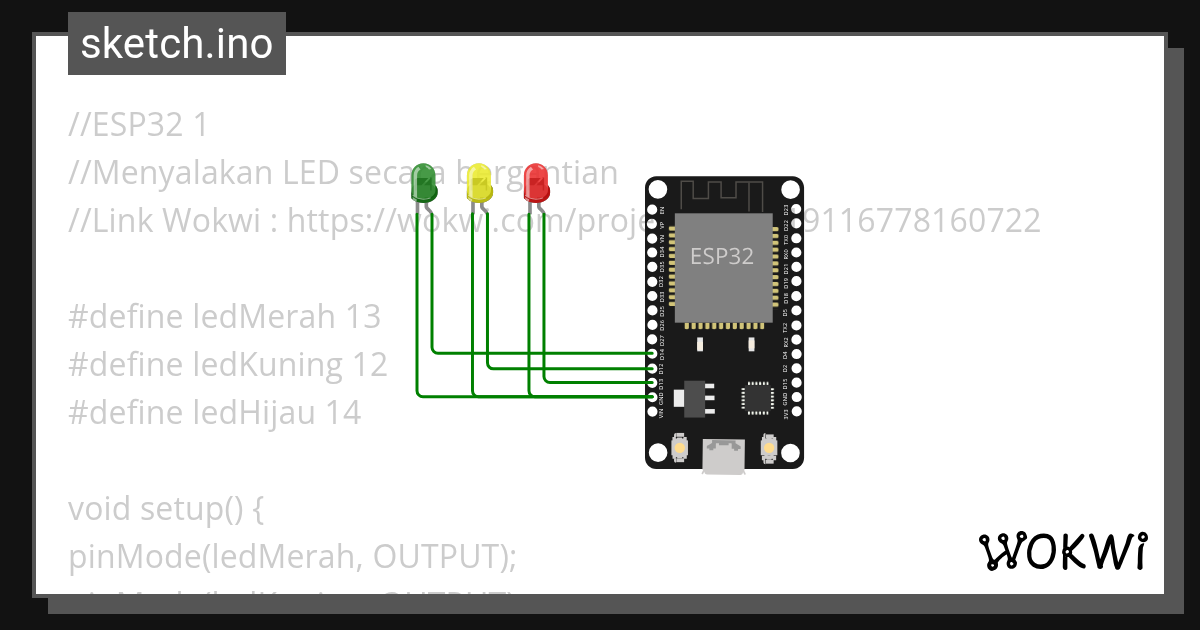 ESP32 1.ino - Wokwi ESP32, STM32, Arduino Simulator