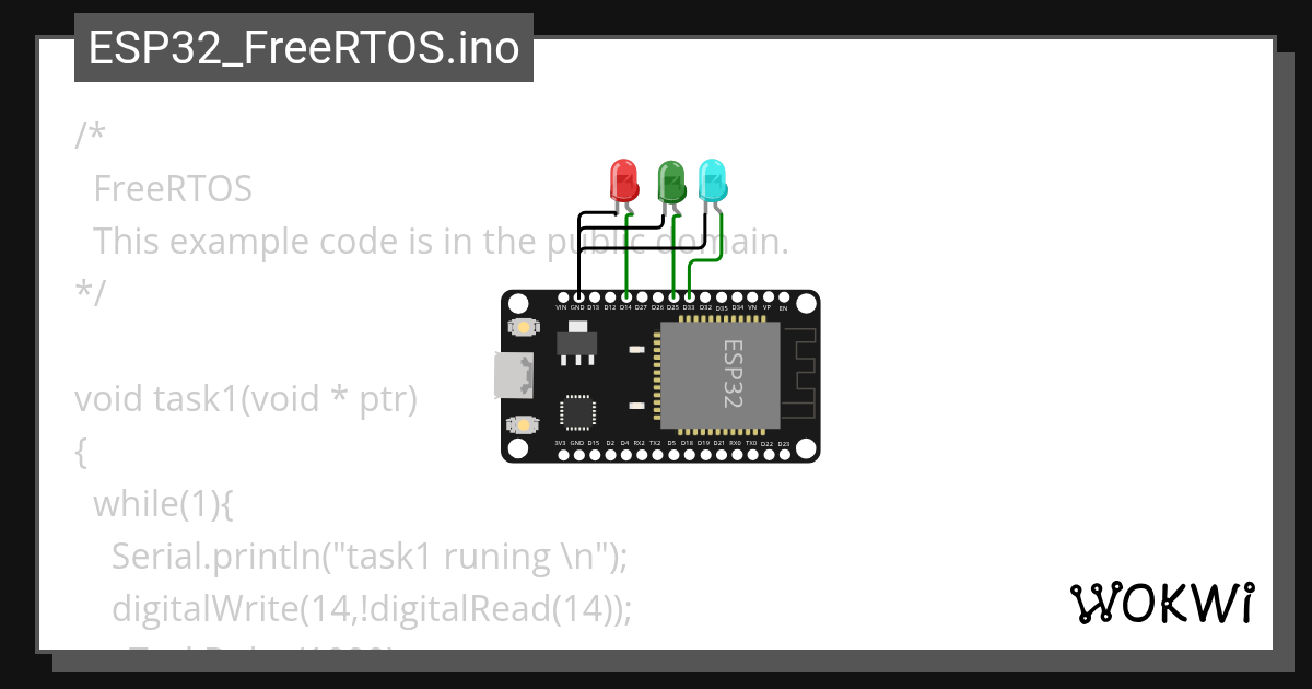 ESP32_FreeRTOS.ino - Wokwi ESP32, STM32, Arduino Simulator