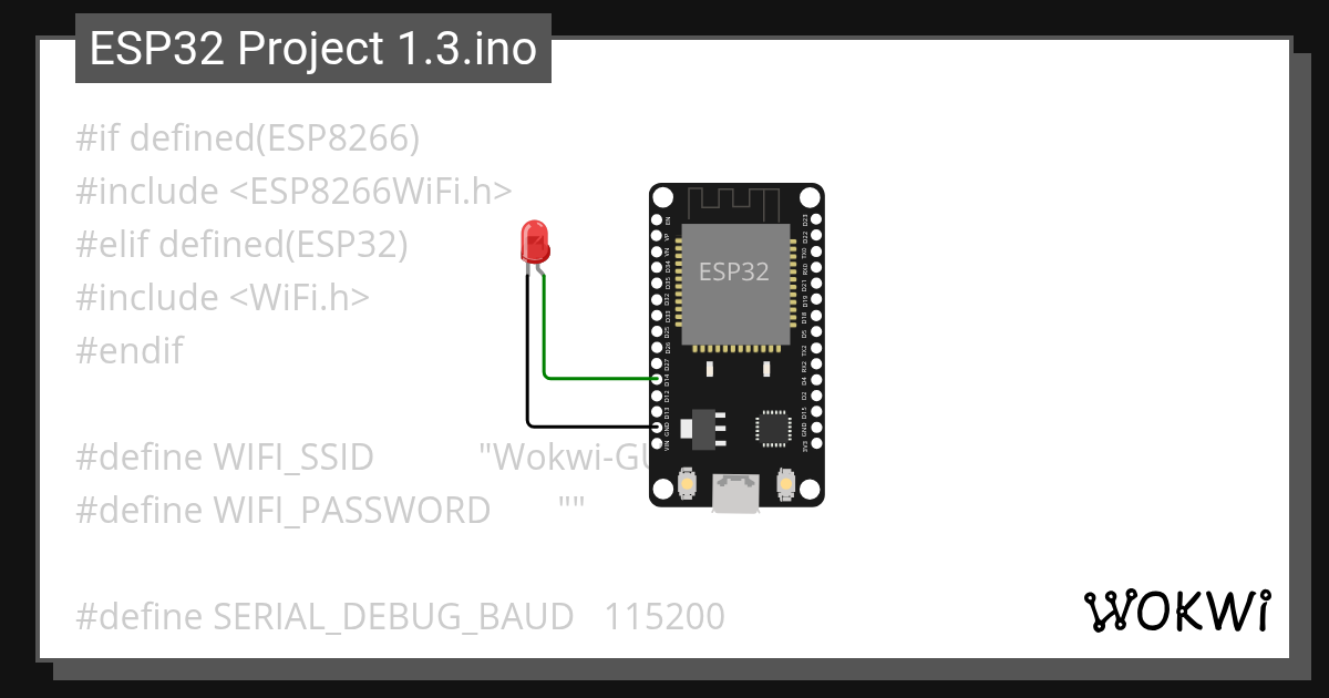Wokwi - Online ESP32, STM32, Arduino Simulator