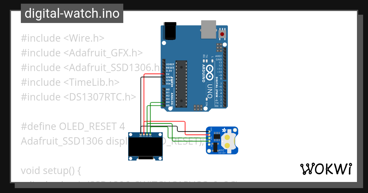 digital-watch.ino - Wokwi ESP32, STM32, Arduino Simulator