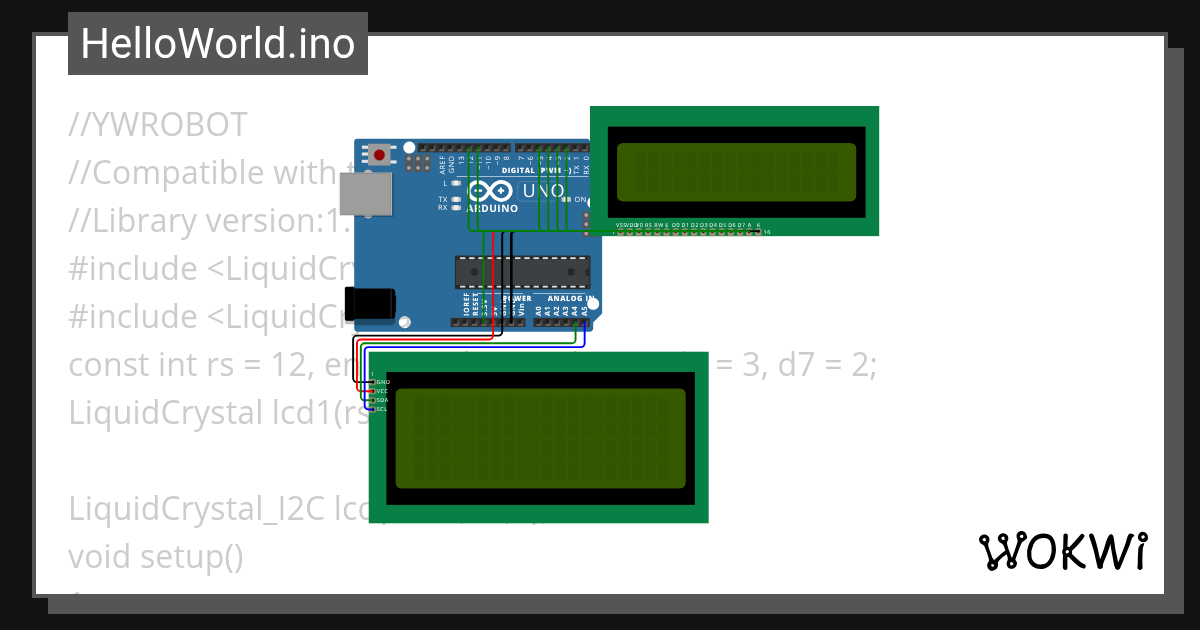 HelloWorld.ino - Wokwi ESP32, STM32, Arduino Simulator