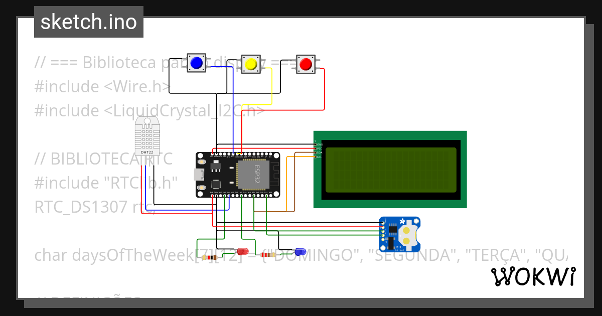 ESTUFA DE FILAMENTO - Wokwi ESP32, STM32, Arduino Simulator