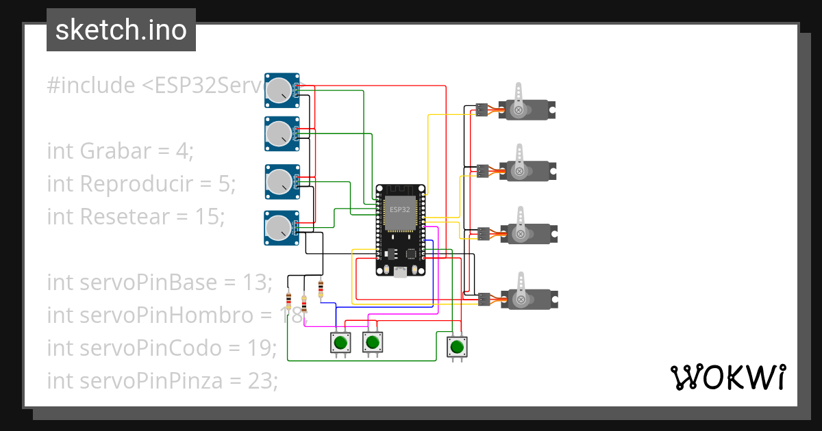 ESP32_MULTIPOT-SERVOS.ino - Wokwi ESP32, STM32, Arduino Simulator