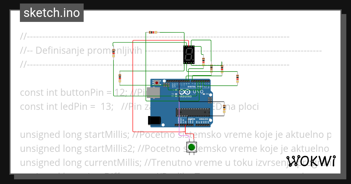 Coundown With 7 Seg Led Reswt Function In Progress Wokwi Arduino And Esp32 Simulator 2973