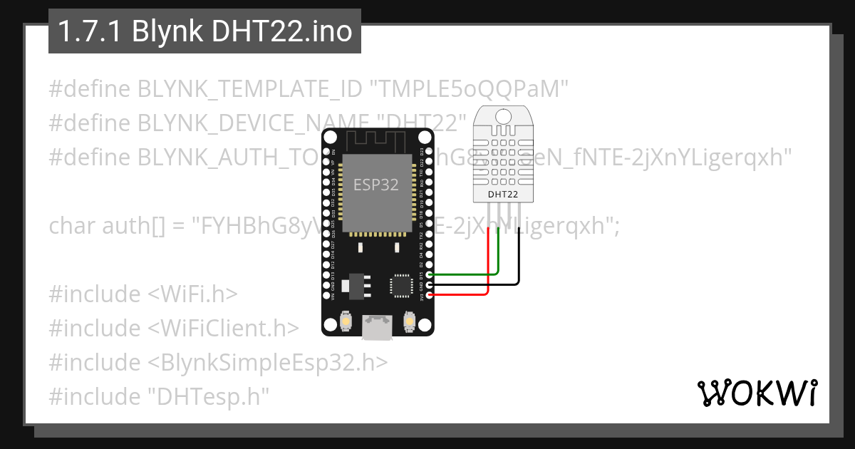 1.7.1 Blynk DHT22.ino - Wokwi ESP32, STM32, Arduino Simulator