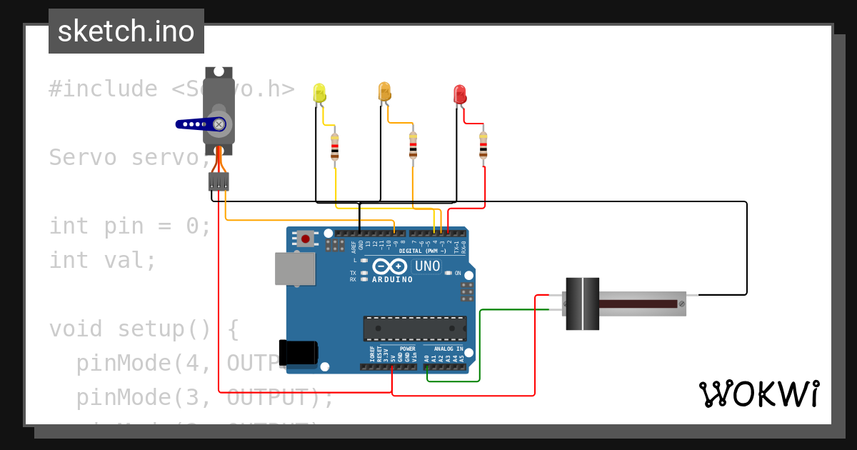 Slide Potentiometer Wokwi Esp32 Stm32 Arduino Simulator 7509