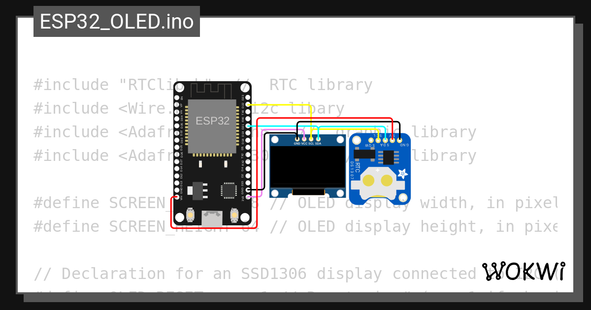 Esp32oledo Wokwi Esp32 Stm32 Arduino Simulator