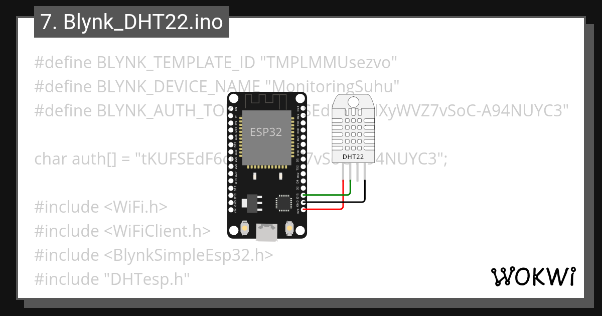7. Blynk_DHT22.ino - Wokwi ESP32, STM32, Arduino Simulator