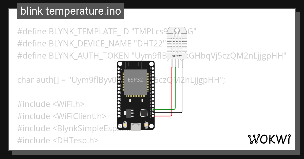 blink temperature.ino - Wokwi ESP32, STM32, Arduino Simulator