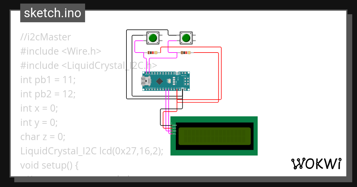 master.ino - Wokwi ESP32, STM32, Arduino Simulator