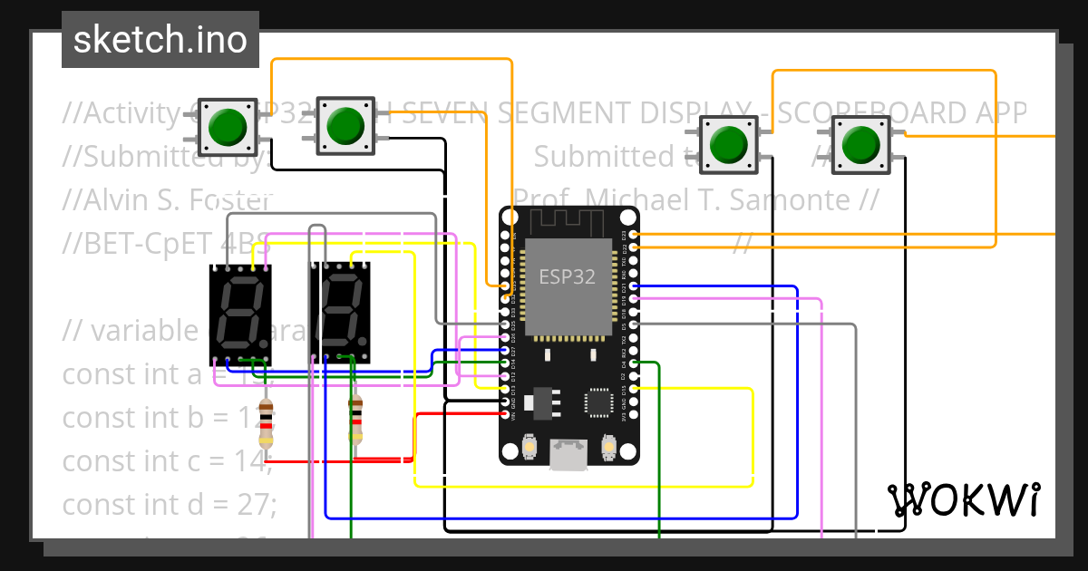 ACT6 - Wokwi ESP32, STM32, Arduino Simulator