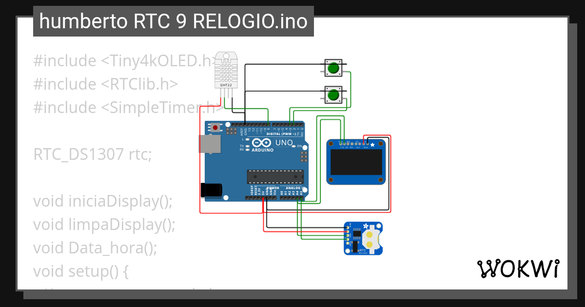humberto RTC 9 RELOGIO.ino - Wokwi ESP32, STM32, Arduino Simulator