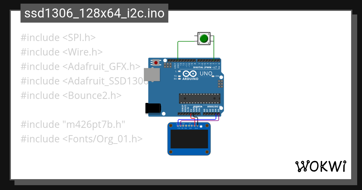 ssd1306_128x64_i2c.ino - Wokwi ESP32, STM32, Arduino Simulator