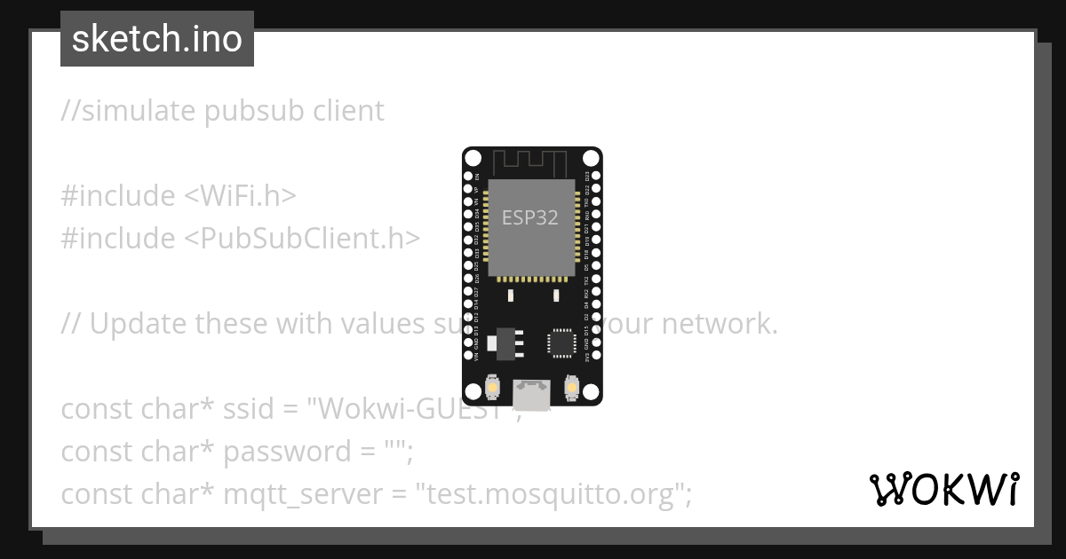 Sub_Pub.ino - Wokwi ESP32, STM32, Arduino Simulator