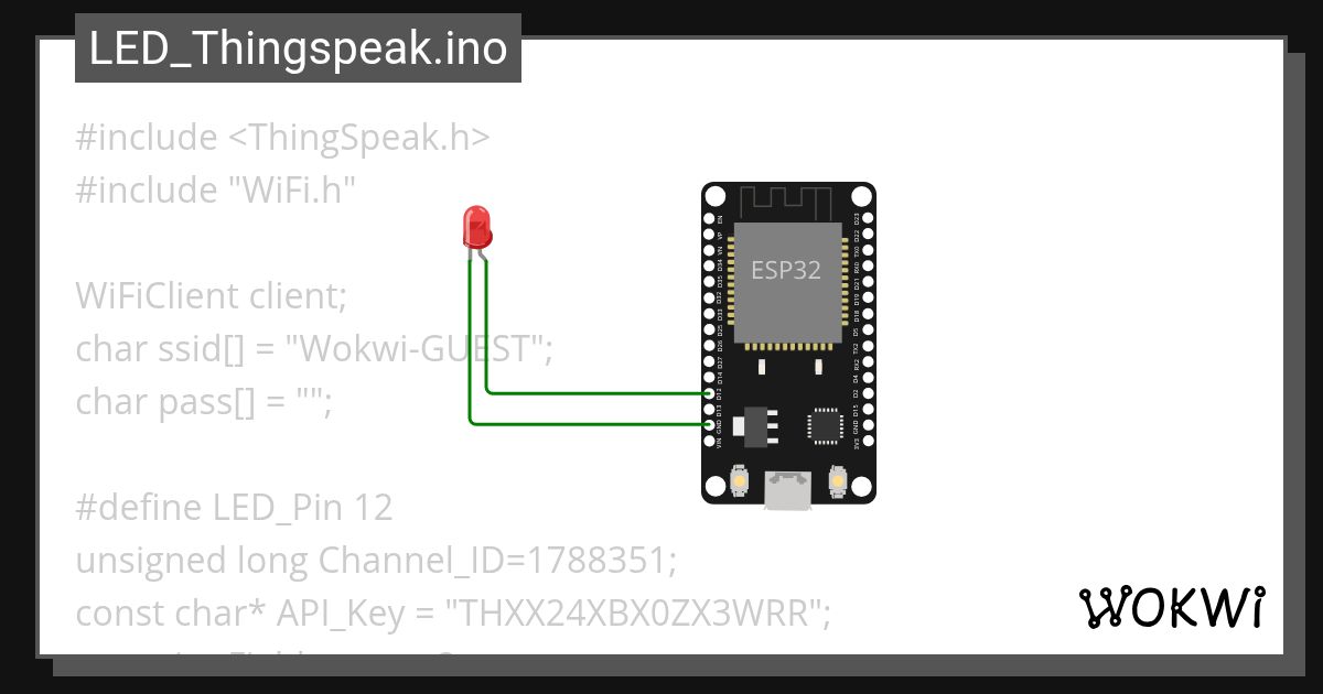 Ledo Wokwi Esp32 Stm32 Arduino Simulator