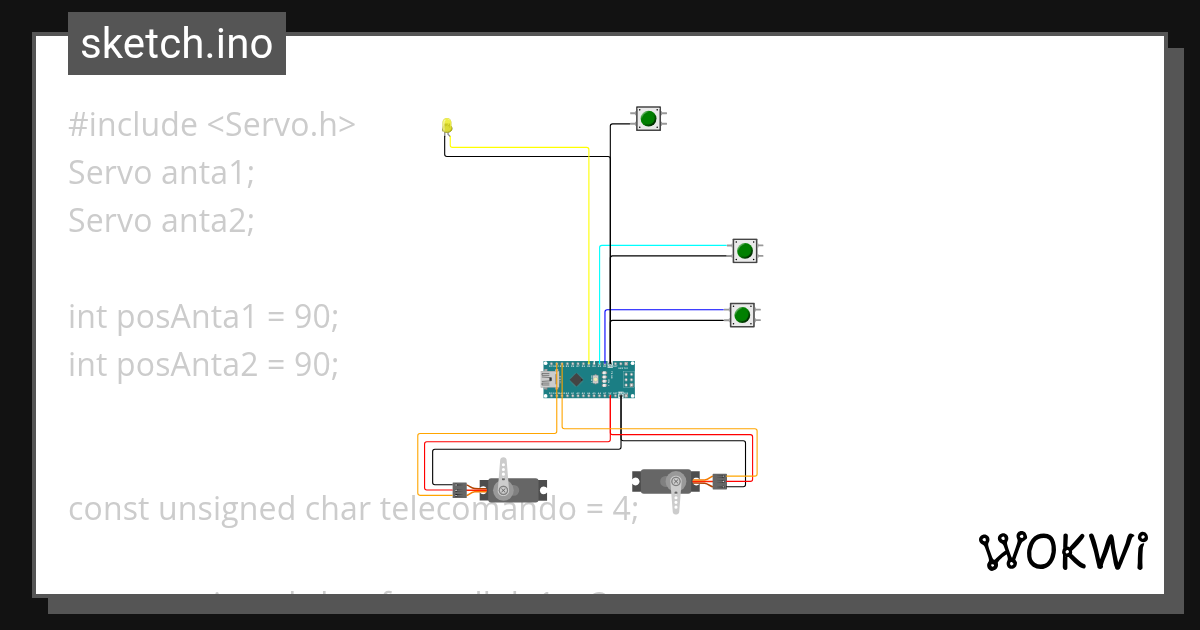 Progetto Cancello - Wokwi ESP32, STM32, Arduino Simulator