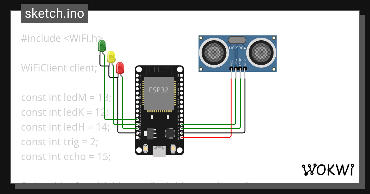 Tinggi Air Sungai Wokwi Esp32 Stm32 Arduino Simulator 9638