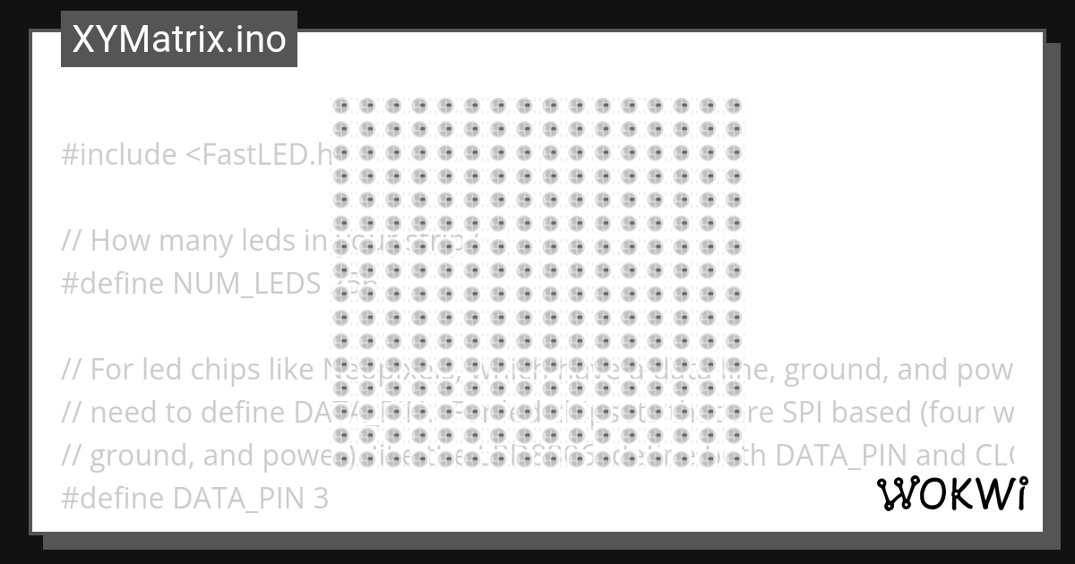 XYMatrix.ino - Wokwi ESP32, STM32, Arduino Simulator