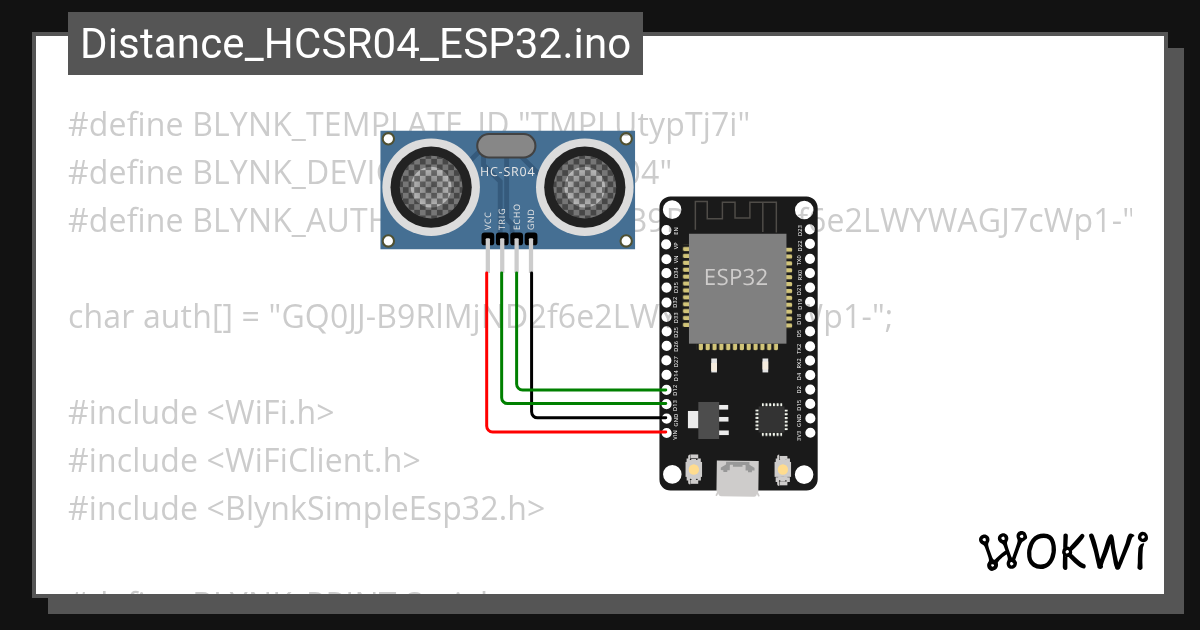 Distance_HCSR04_ESP32.ino - Wokwi ESP32, STM32, Arduino Simulator