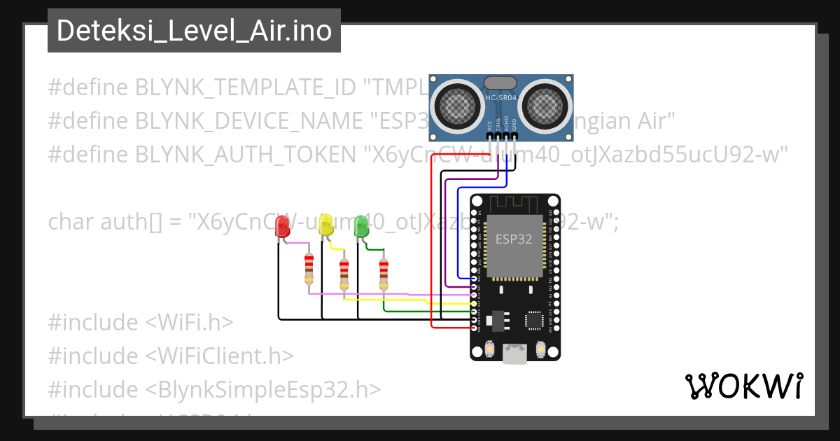 deteksi level air.ino - Wokwi ESP32, STM32, Arduino Simulator