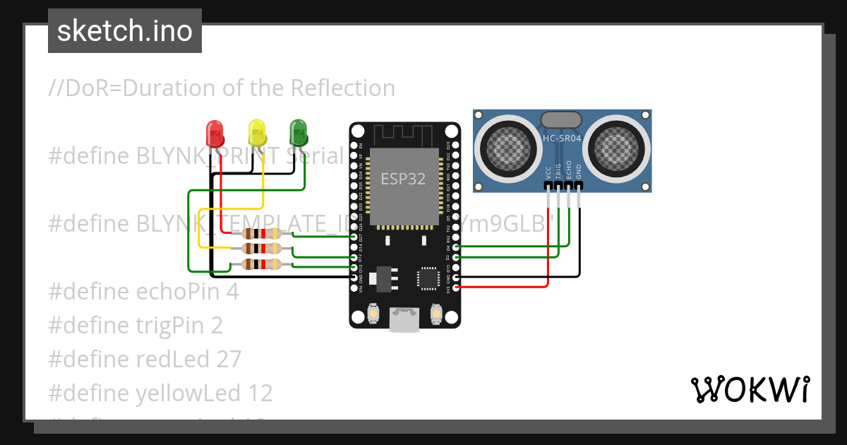 ESP32 Blynk (Kedalaman Air) - Wokwi ESP32, STM32, Arduino Simulator