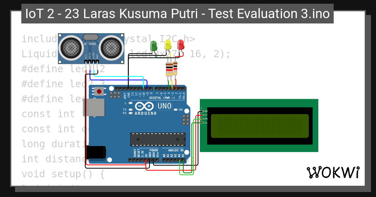 Iot 2 23 Laras Kusuma Putri Test Evaluation O Wokwi Arduino And Esp32 Simulator