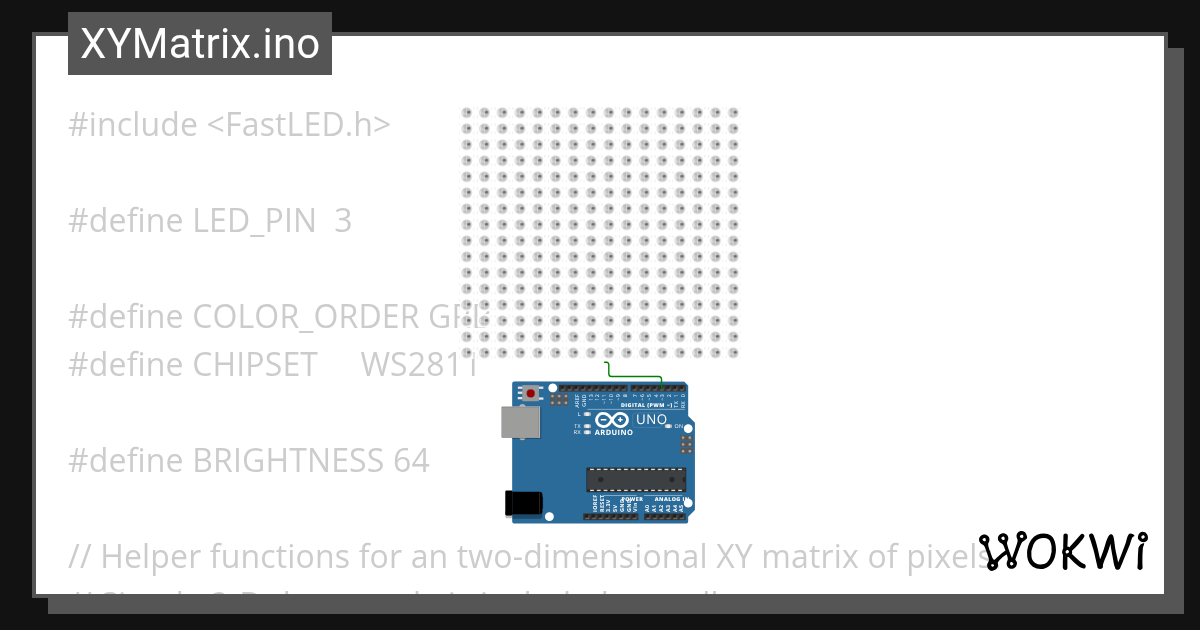 XYMatrix.ino - Wokwi ESP32, STM32, Arduino Simulator