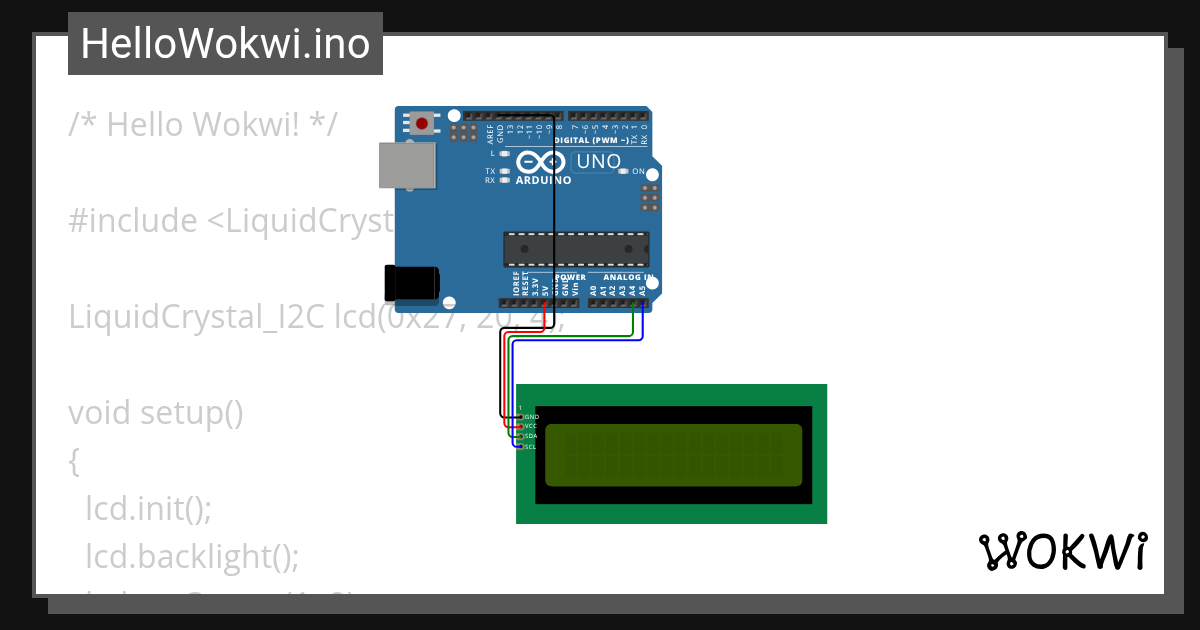 HelloWokwi.ino - Wokwi ESP32, STM32, Arduino Simulator