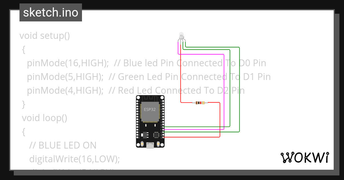 sketch.ino - Wokwi ESP32, STM32, Arduino Simulator