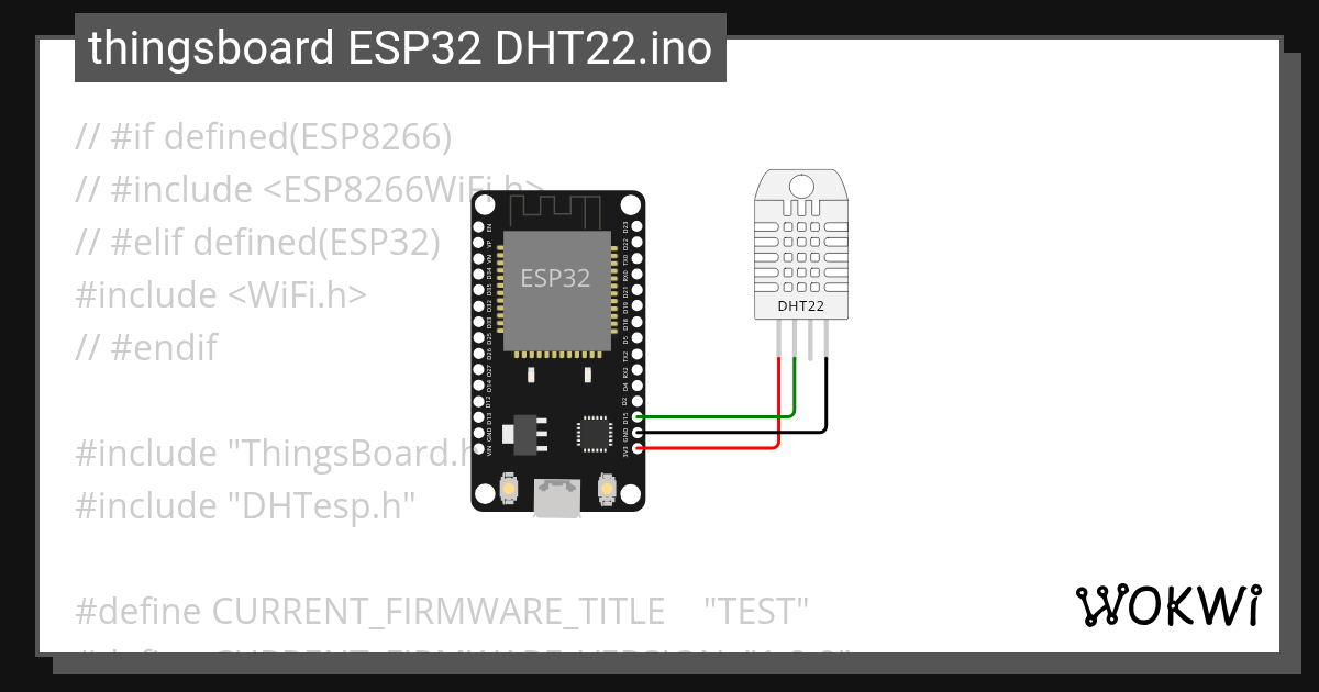 thingsboard ESP32 DHT22.ino - Wokwi ESP32, STM32, Arduino Simulator