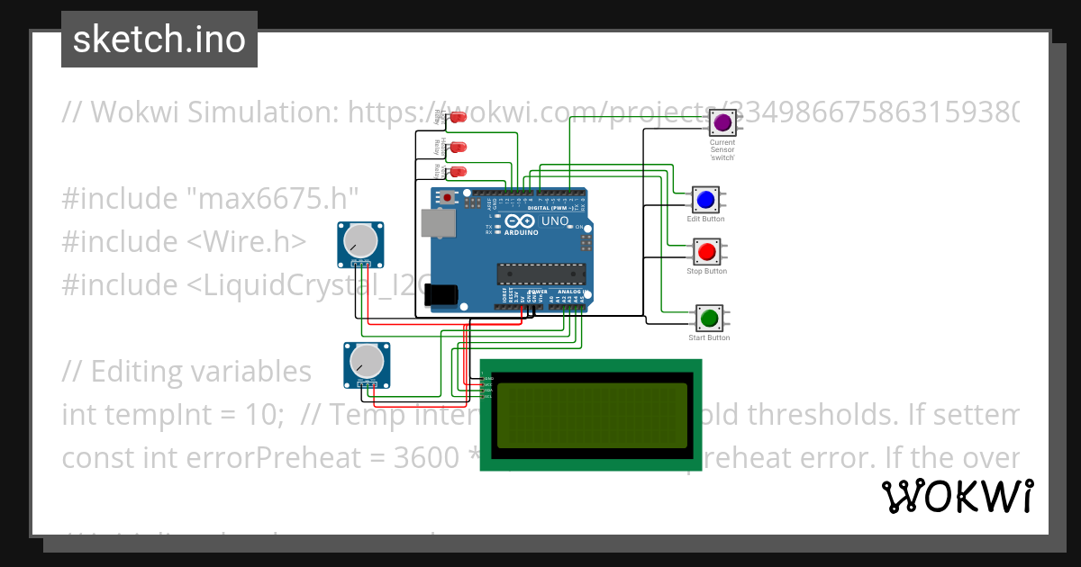 sketch.ino - Wokwi ESP32, STM32, Arduino Simulator