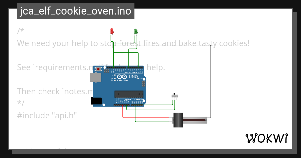 jca_elf_cookie_oven.ino - Wokwi ESP32, STM32, Arduino Simulator