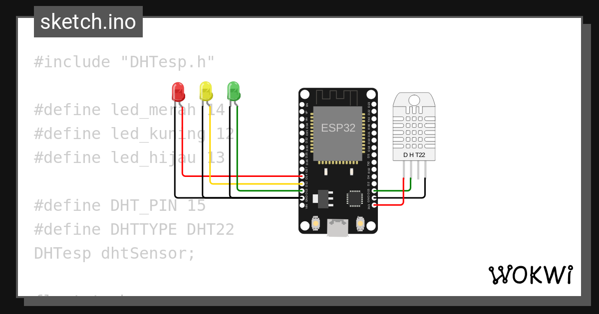 Sensor Suhu Wokwi Esp32 Stm32 Arduino Simulator 5364
