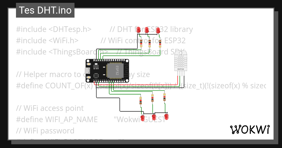 Tes DHT.ino - Wokwi Arduino and ESP32 Simulator