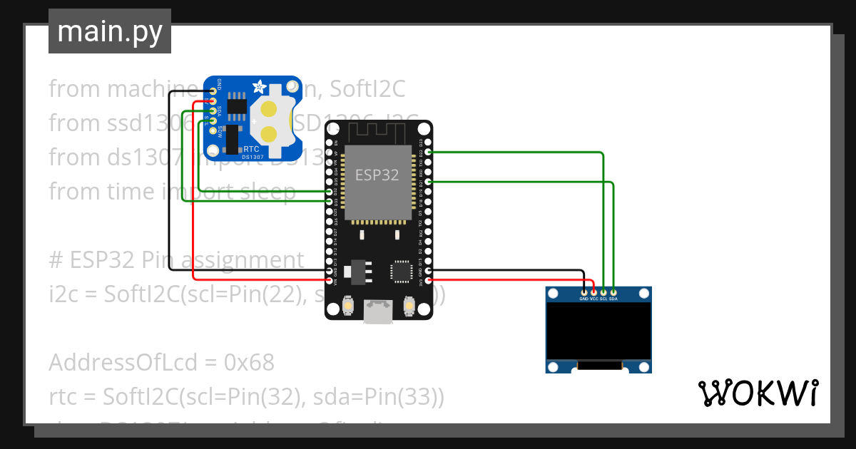 Ssd1306 Oledrtc Wokwi Esp32 Stm32 Arduino Simulator 7736