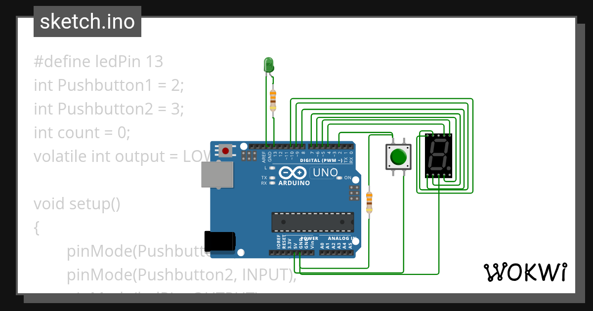 PRACTICE PROBLEM 1 LAB 3 - Wokwi ESP32, STM32, Arduino Simulator