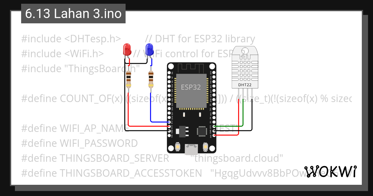 6.13 Lahan 3.ino - Wokwi ESP32, STM32, Arduino Simulator