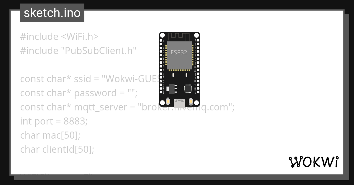 sketch.ino - Wokwi ESP32, STM32, Arduino Simulator