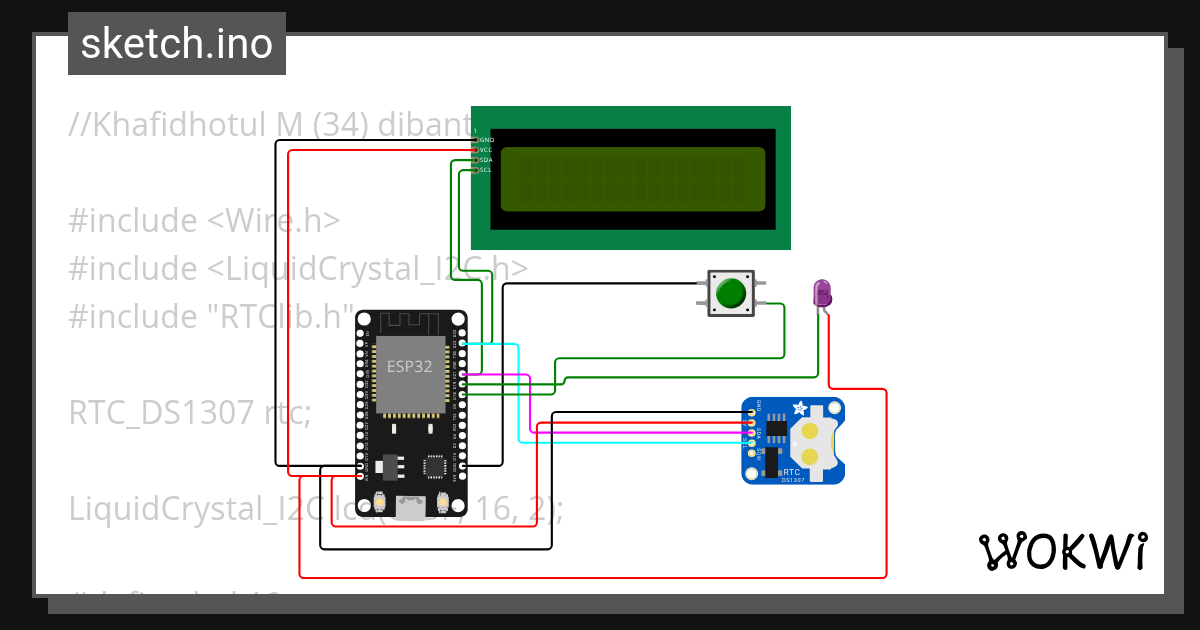 khafi tugas siot 19 juli 2022 - Wokwi ESP32, STM32, Arduino Simulator